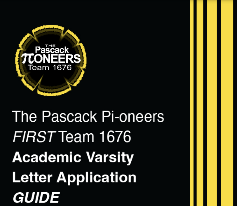 Academic Varsity Letter Application Guide – Pascack Pi-oneers [Team 1676]